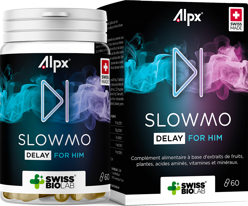 Alpx SlowMo | Stimulant pour retarder l'éjaculation | 60 capsules