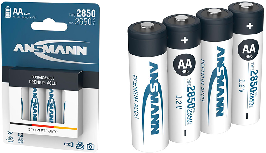 Ansmann | Pile AA HR6 Rechargeable | Emballage de 4 piles