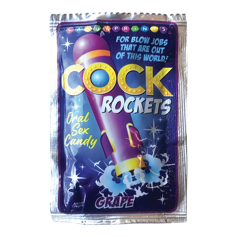 Candy Prints Cock Rocket | Explosive Bonbons für oralen Sex Traube