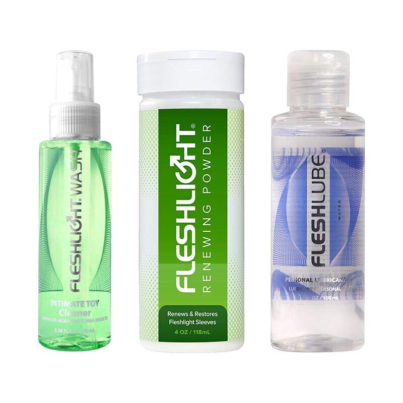 Fleshlight & Fleshjack Care Pack - Kit d'entretien pour masturbateur